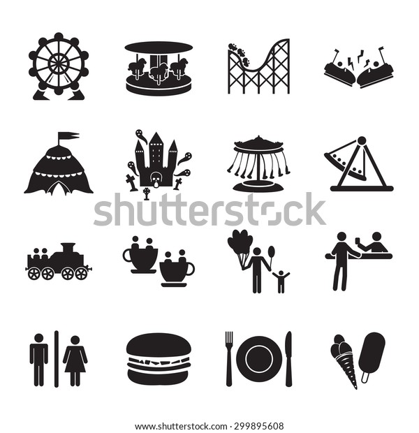 Symbol für Freizeitparks Stock-Vektorgrafik (Lizenzfrei) 299895608