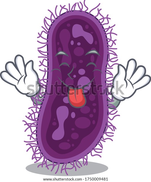 Amusing Face Lactobacillus Rhamnosus Bacteria Cartoon Stock Vector ...