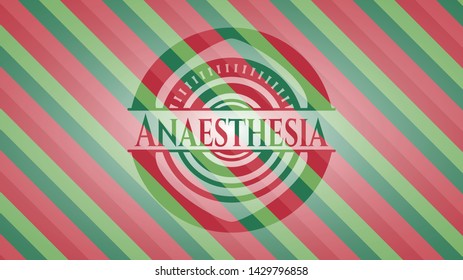 Anaesthesia Christmas Emblem Background Vector Illustration Stock ...