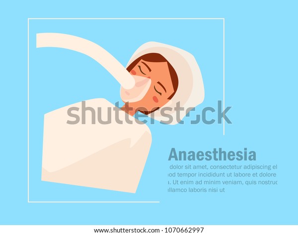 Anaesthesia Woman Operating Room Vector Cartoon Stock Vector (Royalty ...