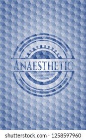 Anaesthetic Blue Emblem Geometric Pattern Stock Vector (Royalty Free ...