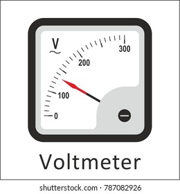 Analog Electric Voltmeter Stock Vector (Royalty Free) 787082926 ...