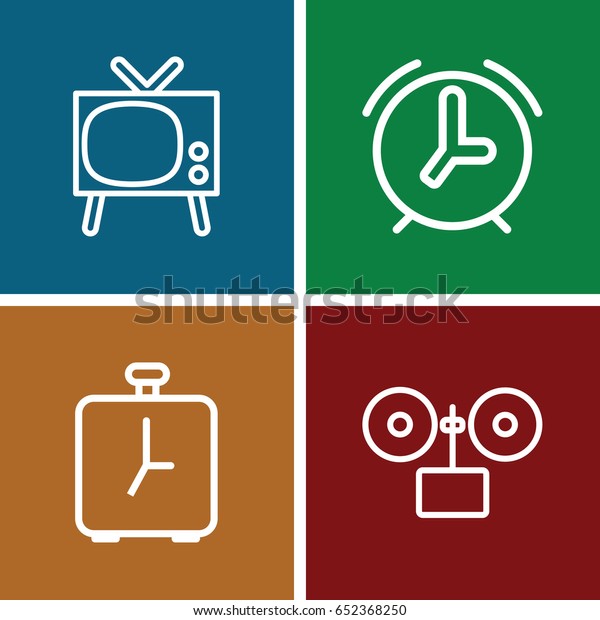 Analog Icons Set Set 4 Analog Stock Vector (Royalty Free) 652368250 ...
