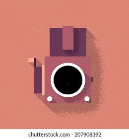 Analog Middle Format Film Camera Vector Stock Vector (Royalty Free ...