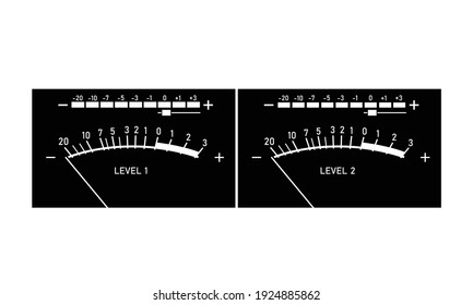 Analog Pointer Signal Level Indicator Stock Vector (Royalty Free ...