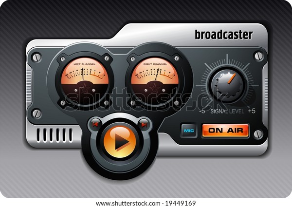 Analog Radio Orange Stock Vector (Royalty Free) 19449169 | Shutterstock