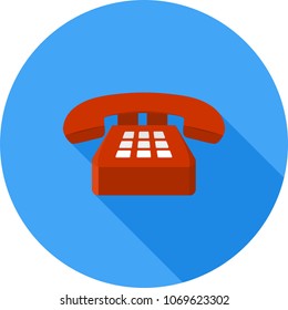 Analog Telephone Icon Stock Vector (Royalty Free) 1069623302 | Shutterstock