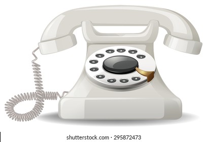 Analog Telephone Simple Design Stock Vector (Royalty Free) 295872473