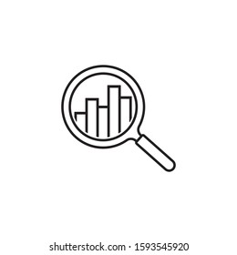 Analysis Icon Design Isolated On White Stock Vector (Royalty Free ...