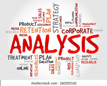 Analysis Word Cloud Business Concept Stock Vector (Royalty Free ...