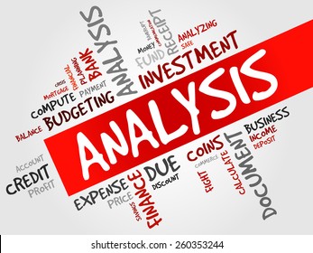 Analysis Word Cloud Business Concept Stock Vector (Royalty Free ...