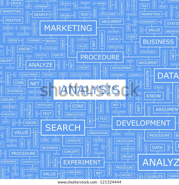 Analysis Word Collage Vector Illustration Stock Vector (Royalty Free ...