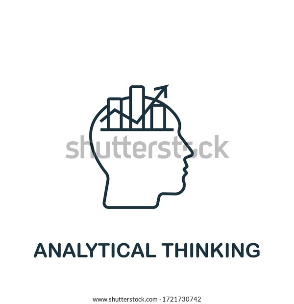 Analytical Thinking Icon Personality Collection Simple Stock Vector ...
