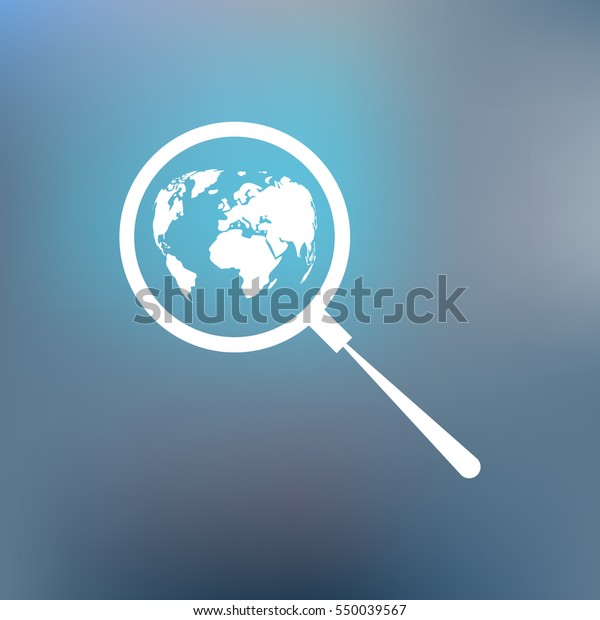 Analyzing World Magnifier Glass Globe Vector Stock Vector (Royalty Free ...
