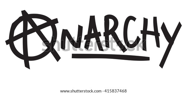 Anarchy Symbol Drawing Vector Illustration Stock Vector (Royalty Free ...