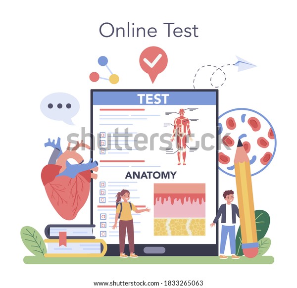 Anatomy Online Service Platform Internal Human Stock Vector (Royalty ...