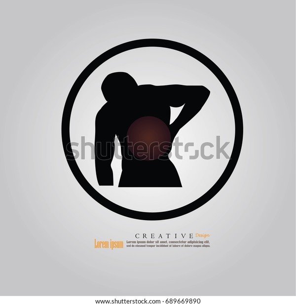Anatomy Pain Point Man Having Pain Stock Vector (Royalty Free ...