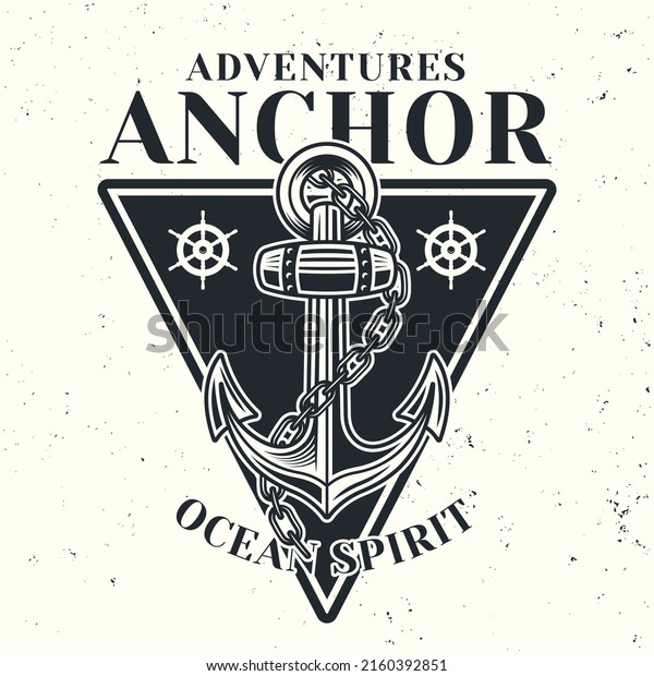 Anchor Chain Vector Emblem Label Badge: เวกเตอร์สต็อก (ปลอดค่าลิขสิทธิ์ ...