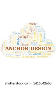 Anchor Design Word Cloud Wordcloud Made Stock Vector (Royalty Free ...
