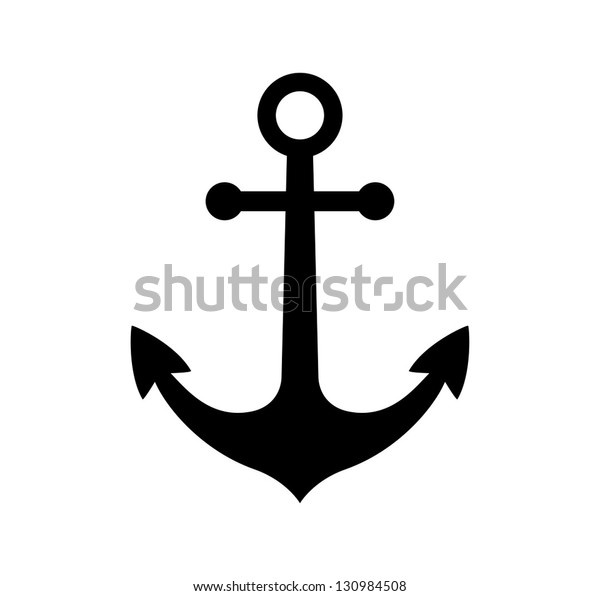 Anchor Icon Stock Vector (Royalty Free) 130984508 | Shutterstock