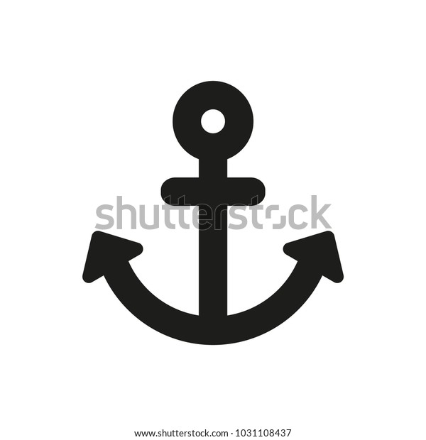Anchor Icon Simple Vector Image Stock Vector (Royalty Free) 1031108437 ...