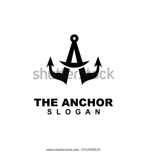Anchor Letter Alpha Modern Logo Icon Stock Vector (Royalty Free ...