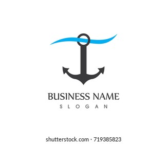 Hammer Anchor Logo Design Corporate Company Stock Vector (Royalty Free ...