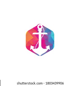 Anchor Rope Logo Design Template Stock Vector (Royalty Free) 1803491218