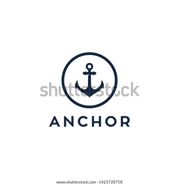 Anchor Vector Illustration Logo Design Stock Vector (Royalty Free ...