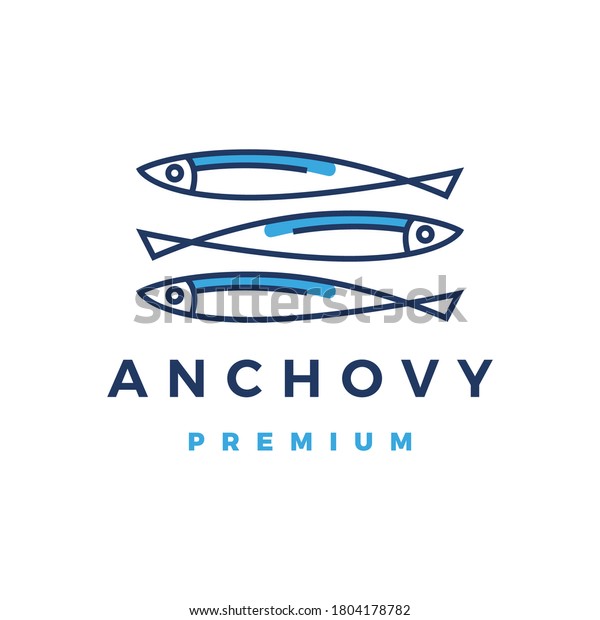 Anchovy Logo Vector Icon Illustration Stock Vector (Royalty Free ...