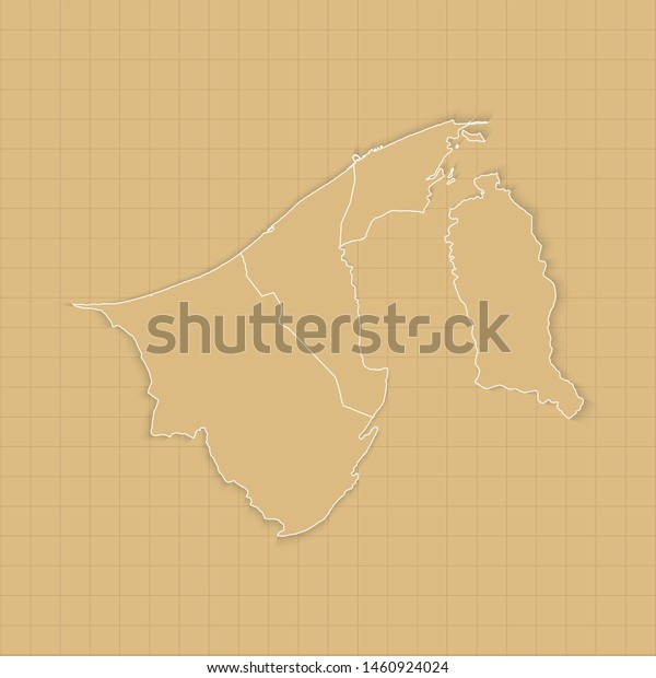 Ancient Brunei Darussalam Map Old Paper: เวกเตอร์สต็อก (ปลอดค่า ...