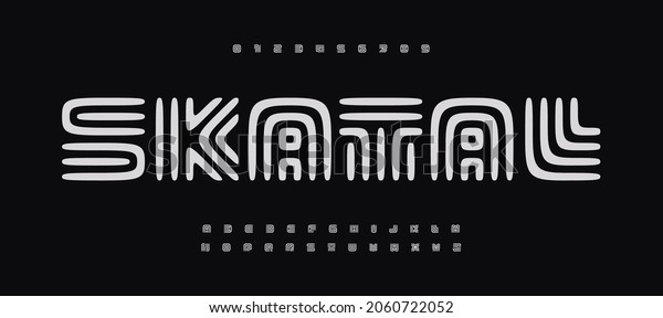 Letras del alfabeto de las cuevas: vector de stock (libre de regalías ...