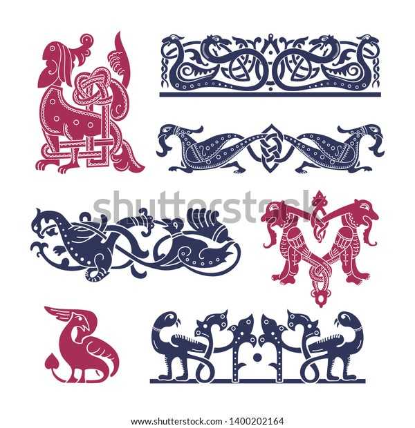 Ancient Celtic Old Russian Slavic Mythological Stock Vector (Royalty ...