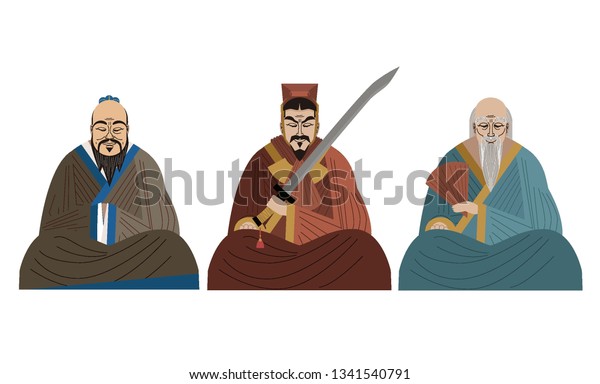 Ancient China Philosophers: เวกเตอร์สต็อก (ปลอดค่าลิขสิทธิ์) 1341540791 ...