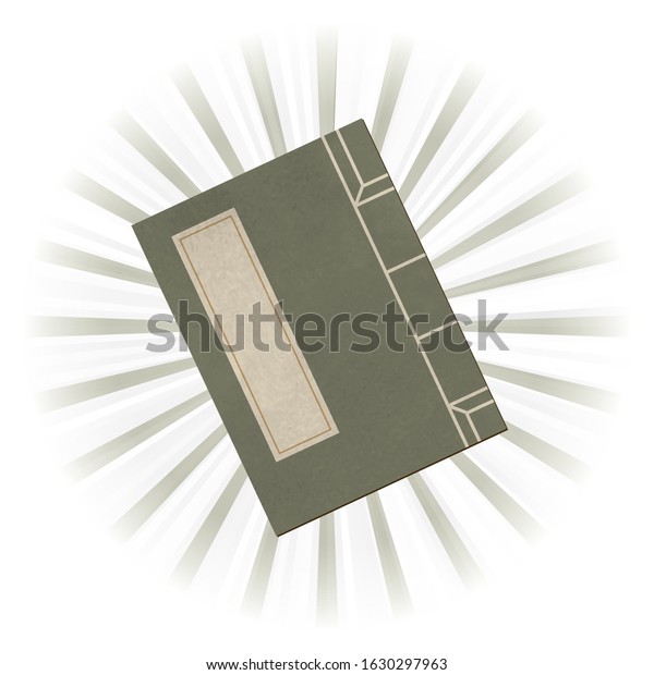 Ancient Chinese Book Green Paper Cover Stock Vector (Royalty Free ...