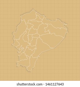 Ancient Ecuador Map Old Paper Background Stock Vector (Royalty Free ...