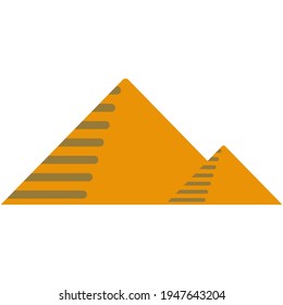 Ancient Egyptian Pyramid Vector Isolated On Stock Vector (Royalty Free ...