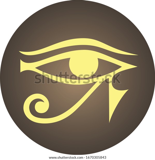 Antiguo símbolo egipcio "Ojo de Horus",: vector de stock (libre de ...