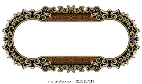 Ancient Engraved Classical Style Greeting Card Stock Vector (Royalty ...
