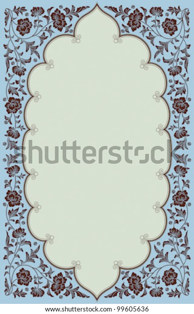 Ancient Frame Background Floral Ornament: เวกเตอร์สต็อก (ปลอดค่า ...