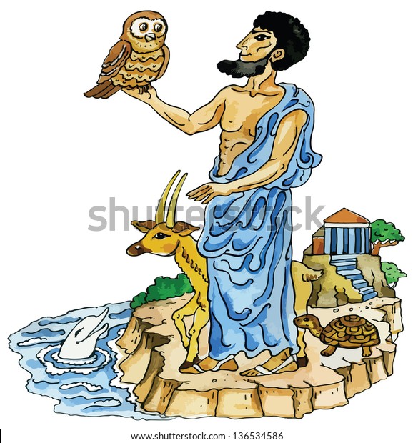 Ancient Greek Animals Mascots Stock Vector (Royalty Free) 136534586 ...