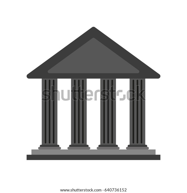 Ancient Greek Building Icon Image Stock Vector (Royalty Free) 640736152 ...