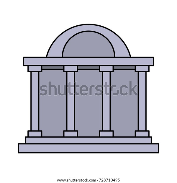 Ancient Greek Building Icon Image Stock Vector (Royalty Free) 728710495 ...