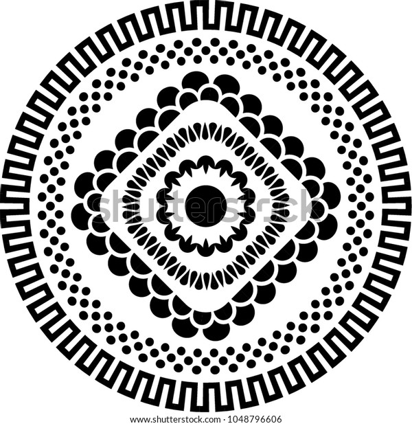 Ancient Greek Circle Stock Vector (Royalty Free) 1048796606 | Shutterstock