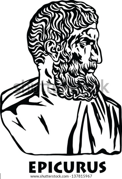 Ancient Greek Philosopher Epicurus Stock Vector (Royalty Free) 137815967 Ancient Greek Philosopher Epicurus Stock Vector (Royalty Free) 137815967