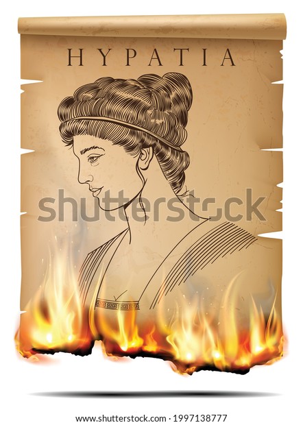 Ancient Greek Philosopher Hypatia Vector Stock Vector (Royalty Free ...
