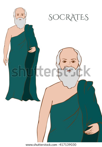 「Ancient Greek Scientist Philosopher Thinker Socrates」のベクター画像素材（ロイヤリティ ...