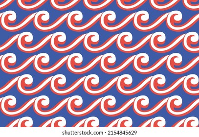 Ancient Greek Waves Seamless Vector Pattern Stock Vector (Royalty Free ...