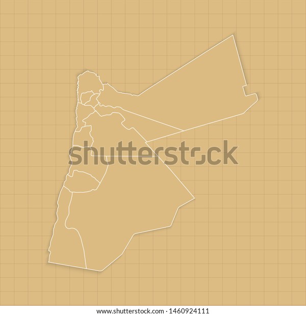 Ancient Jordan Map Old Paper Background Stock Vector (Royalty Free ...