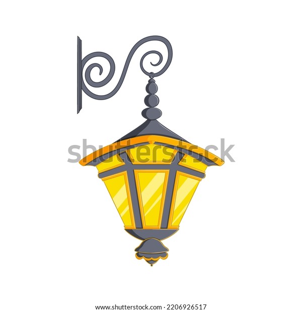 Ancient Lantern Cartoon Illustration Isolated On Stock Vector (Royalty ...